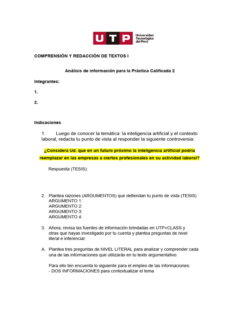 Semana 13- Tarea VIRTUALES | PDF