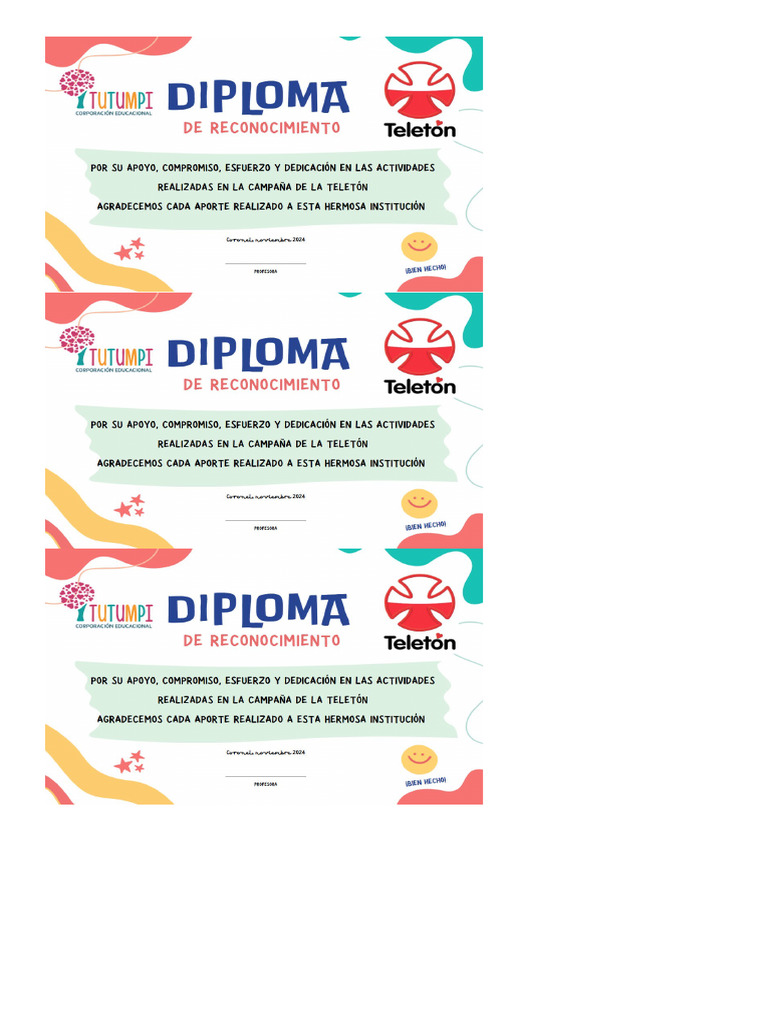 Diploma Teleton | PDF