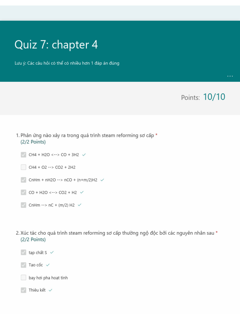 Quiz 7 - Chapter 4 | PDF