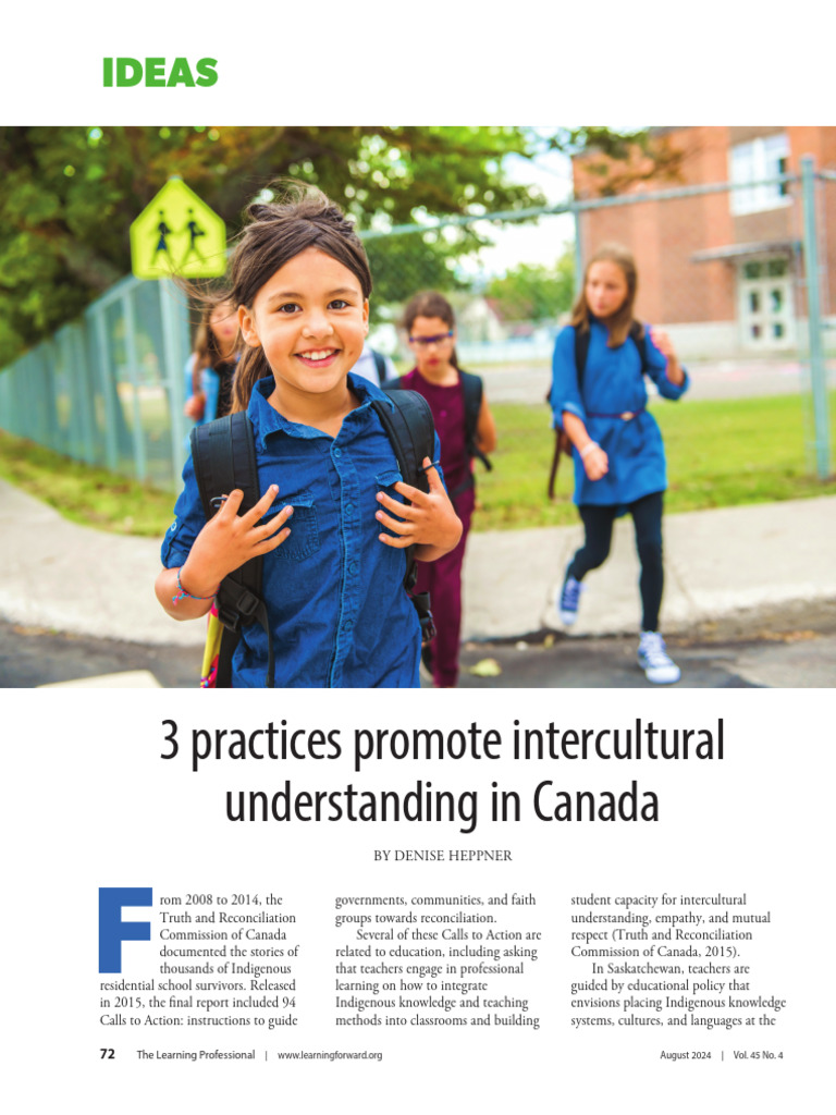 3 Practices Promote Intercultural Understanding in Canada | PDF ...