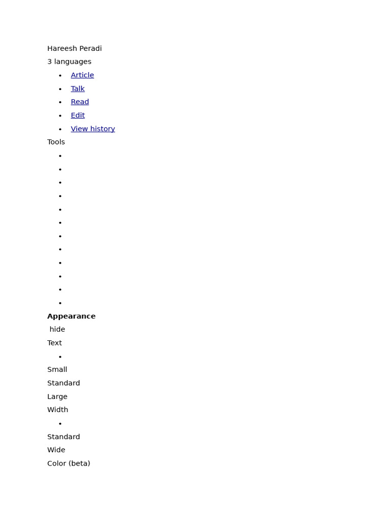 Hareesh Peradi | PDF | Cinema Of India