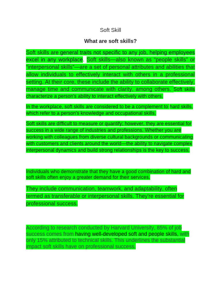 Soft Skill 1 | PDF | Critical Thinking | Emotional Intelligence