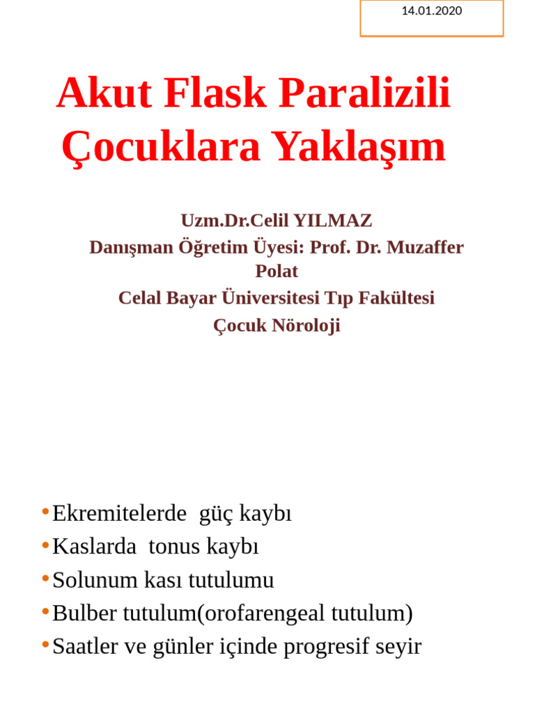 Akut Flaks Parali̇zi̇ | PDF