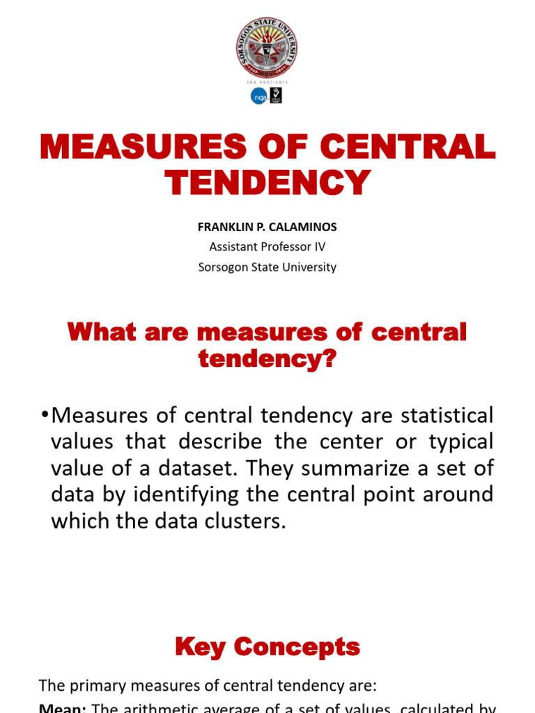 Measures of Central Tendency | PDF