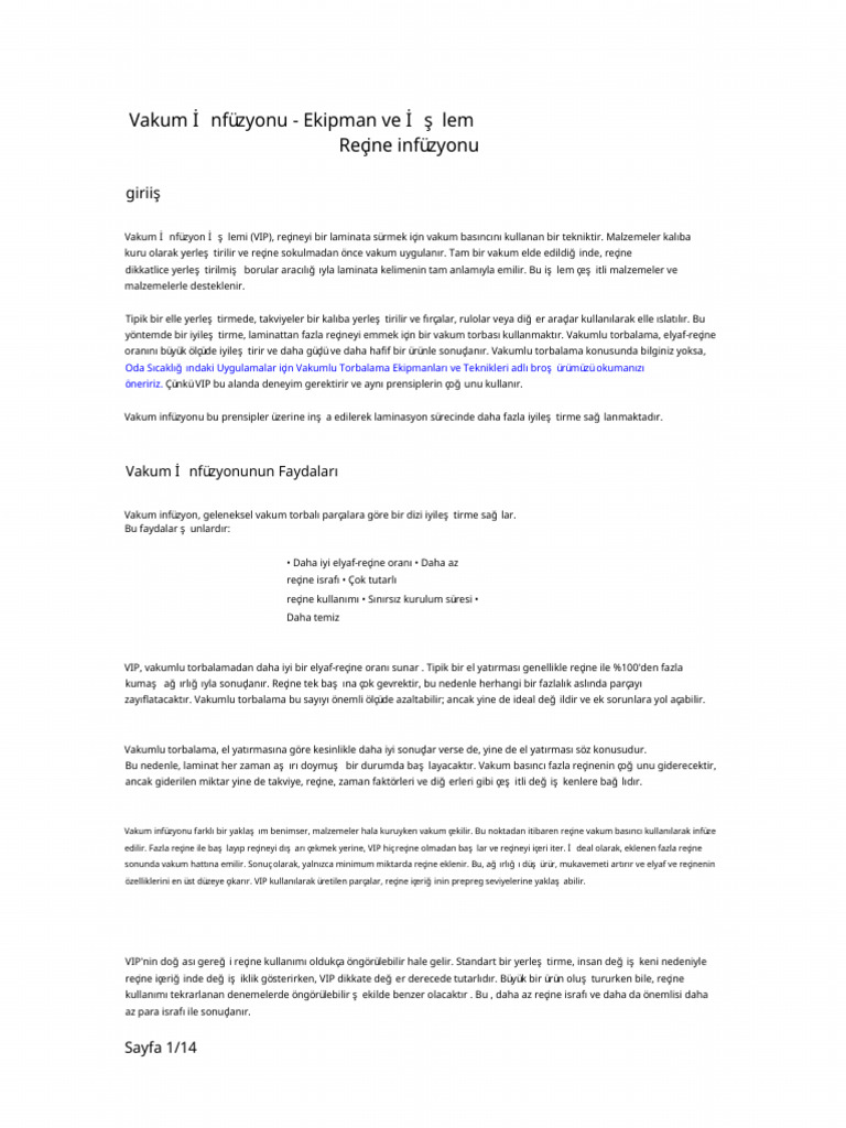 FibreGlast Vacuum Infusion Process | PDF