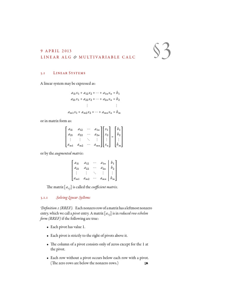 03 | PDF | Linear Subspace | Matrix (Mathematics)
