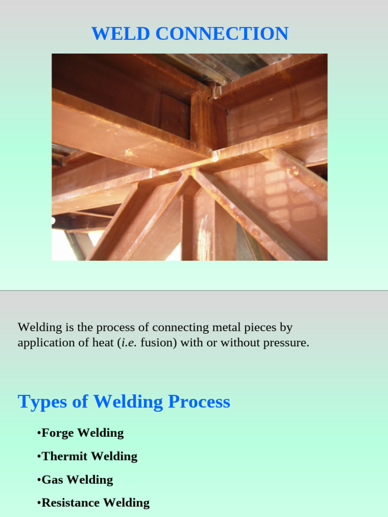 Weld Connections Intro Fillet Weld | PDF | Welding | Construction