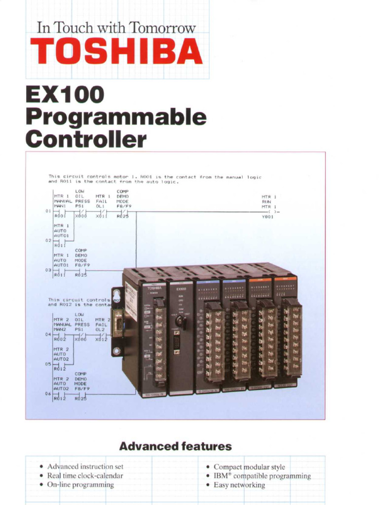 EX100 Brochure 502 | PDF | Disk Storage | Programmable Logic Controller