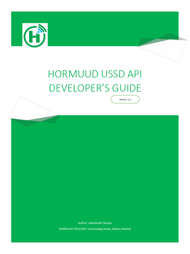 USSD Documentation | PDF | Json | Mobile Phones