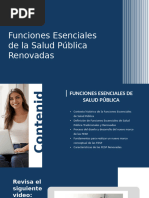 Introducción a Las Funciones Esenciales de Salud Pública (FESP) Renovadas Fundamentos, Marco ...
