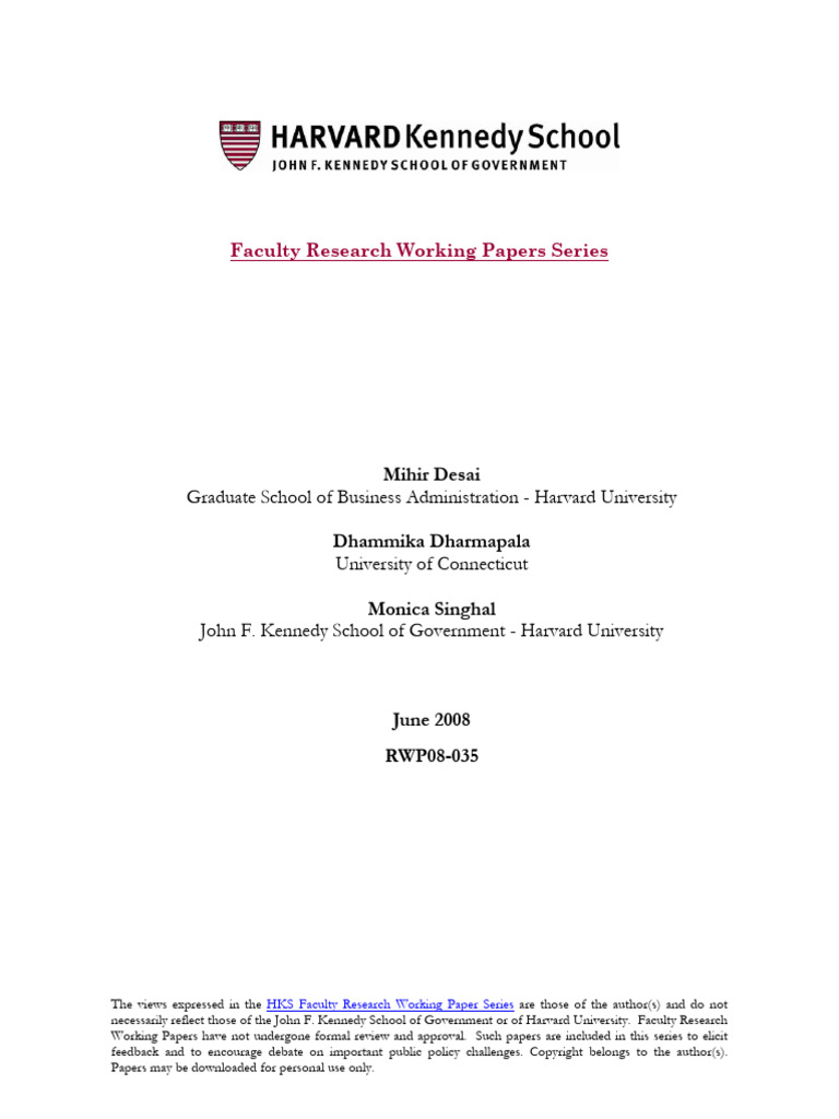 Harvard Lihtc Paper | PDF | Taxes | Subsidy