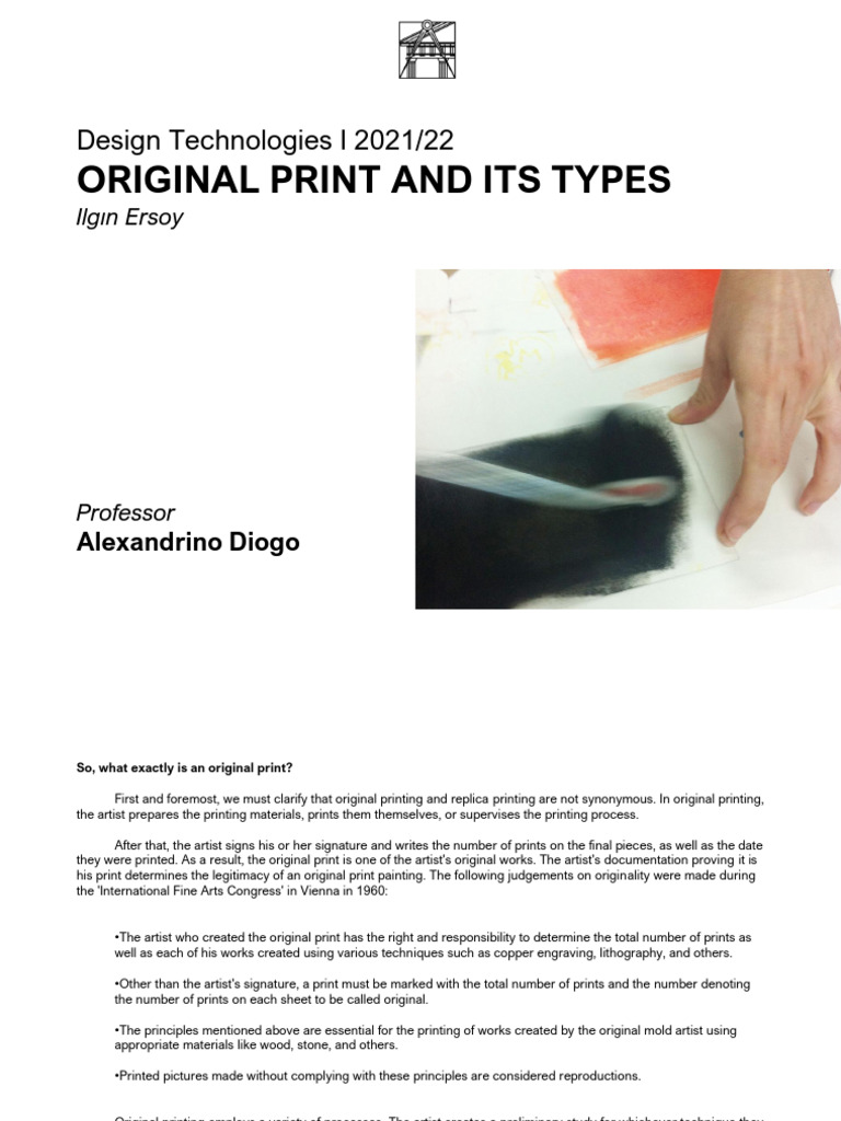ilgin_originalprint | PDF | Printmaking | Lithography