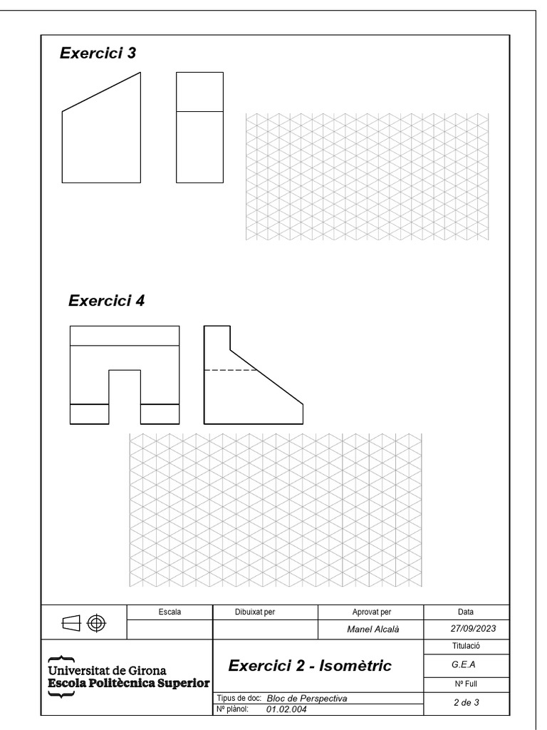 EXERCICI 2 Isometric | PDF