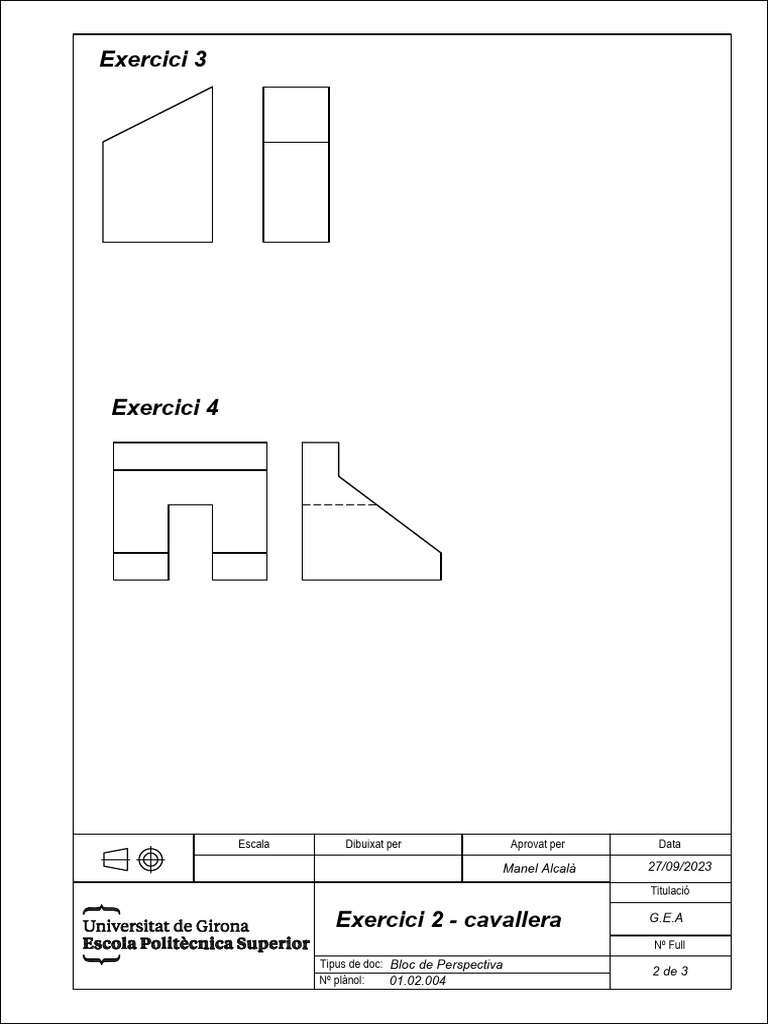 Exercicis Cavallera2 | PDF