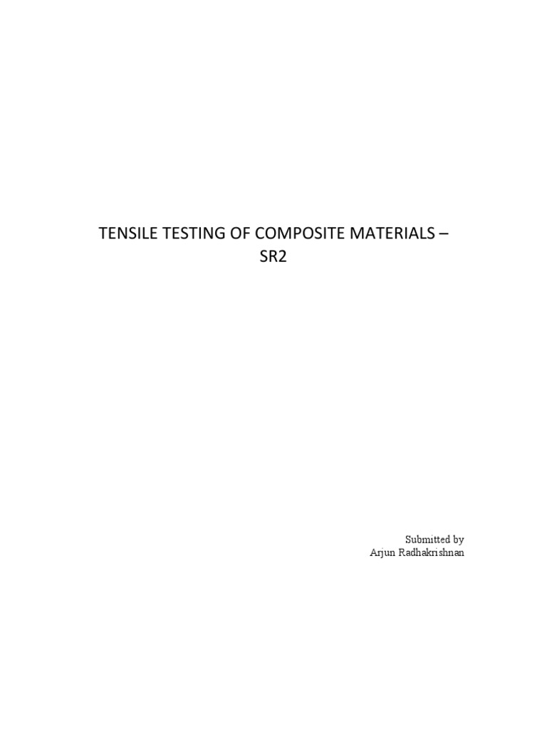 Tension Test | PDF | Strength Of Materials | Composite Material