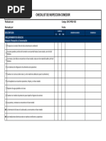 Formato Check List Inspeccion Comedores | PDF | Alimentos | Cocina