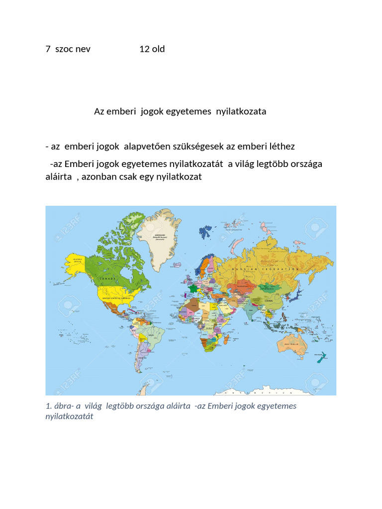 7 Szoc Nev - Az Emberi Jogok Egyetemes Nyilatkozata | PDF