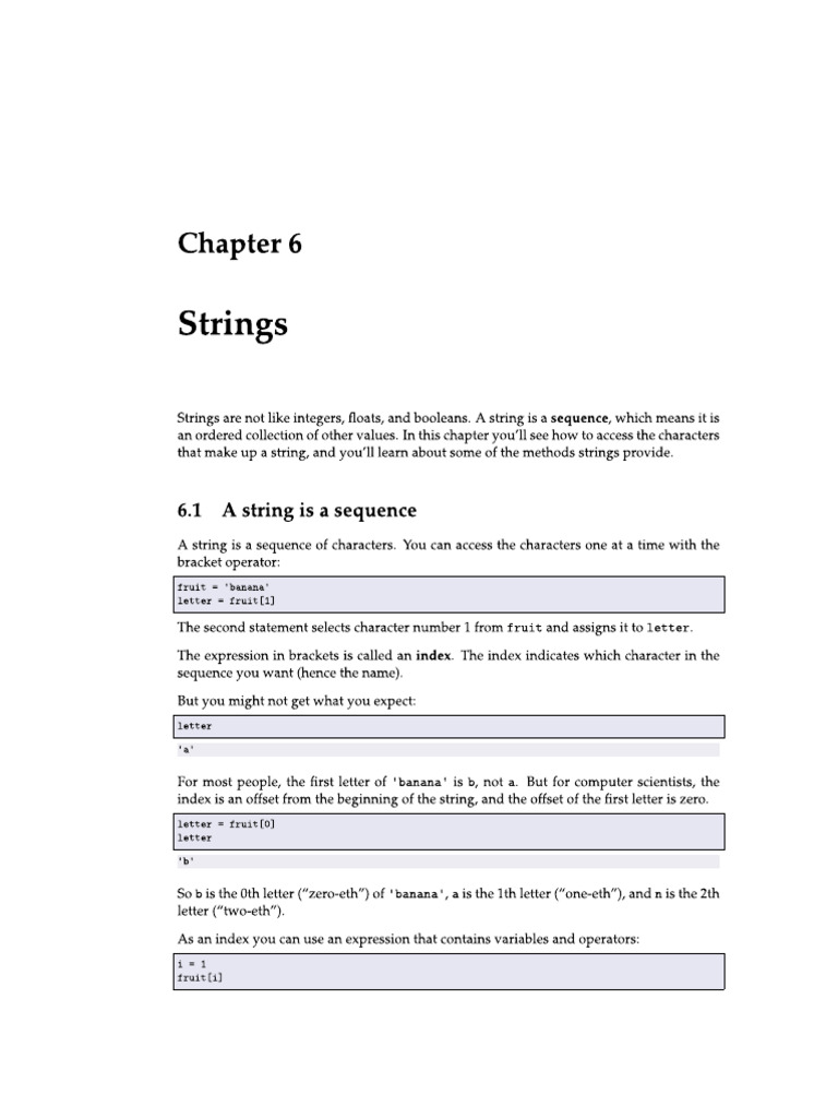 Ch06-Strings | PDF