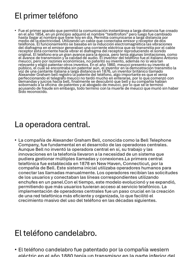 Evolución Del Teléfono Info para Estudiar | PDF | Teléfono | Smartphone