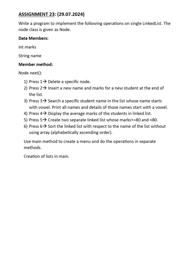 Assignment 23 | PDF | Algorithms | Software Engineering