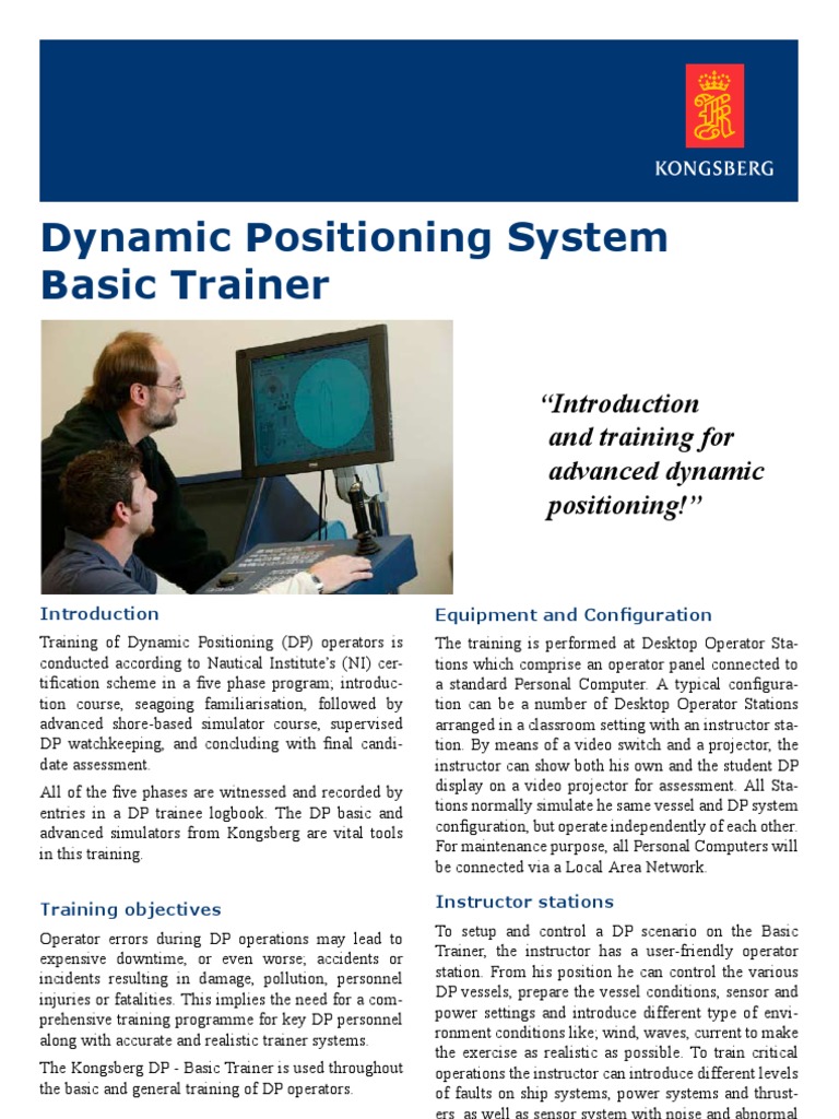 Dynamic Positioning Basic Training | PDF | Simulation | Systems Engineering