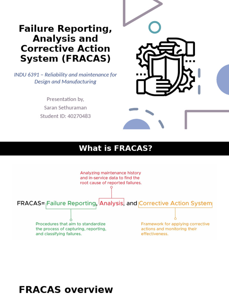 FRACAS: Failure Reporting & Correction | PDF | Reliability Engineering ...