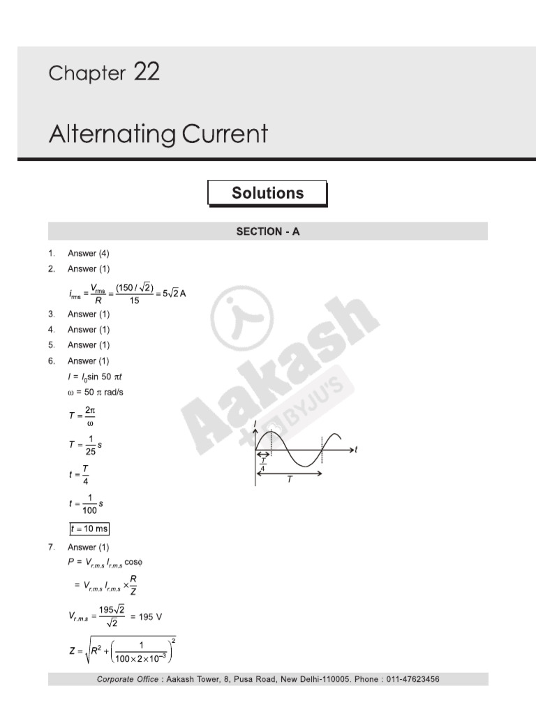 Alternating Current | PDF