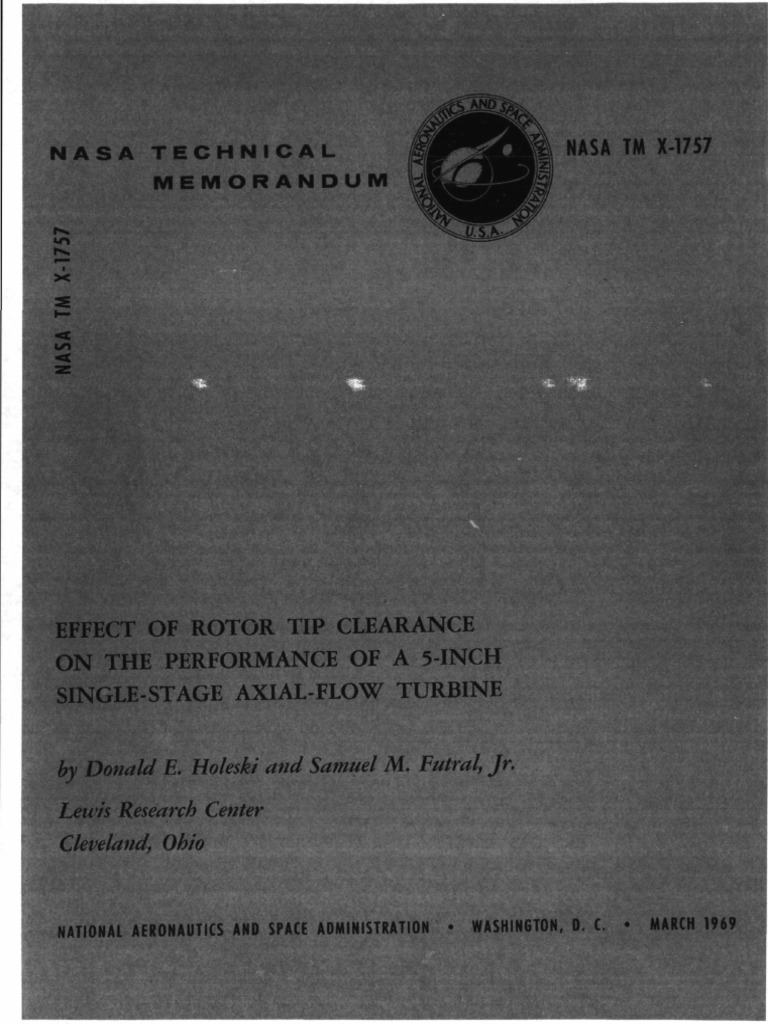 Rotor Tip Clearance Impact on Turbine Efficiency | PDF | Turbine | Mechanical Engineering