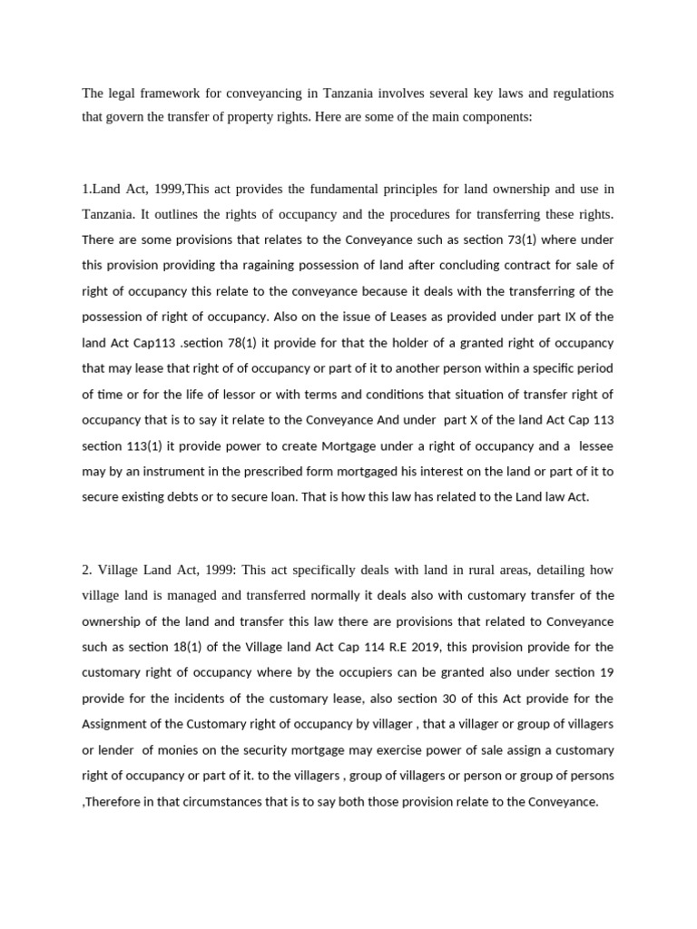 Conveyance | PDF | Conveyancing | Environmental Law