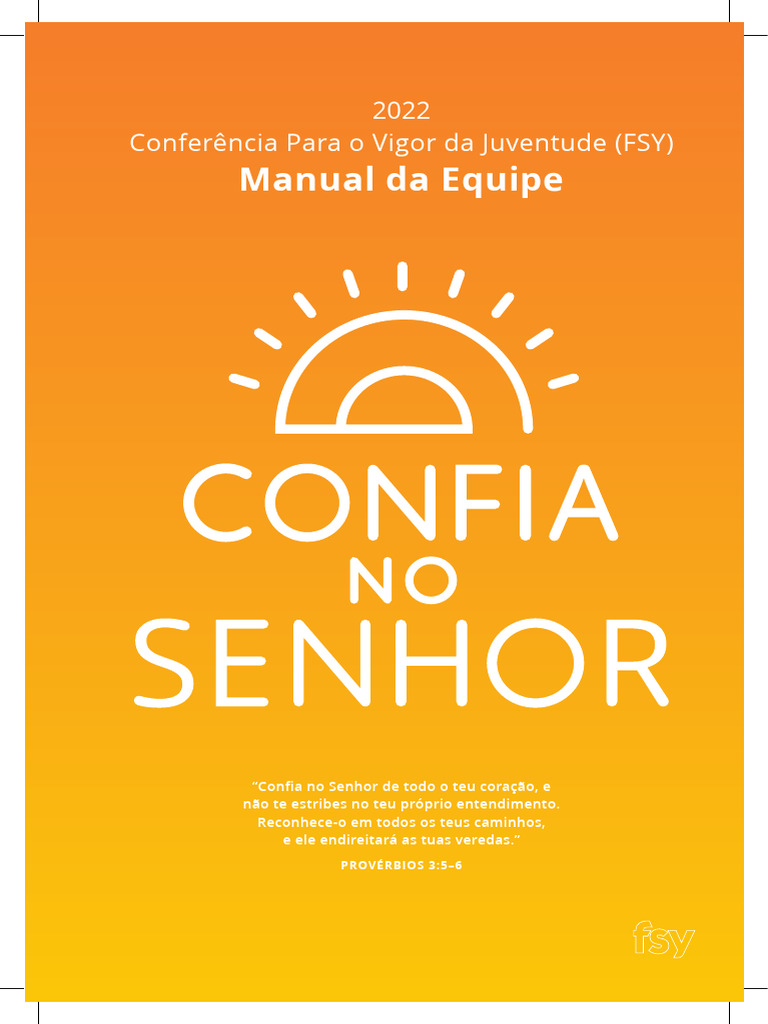 2022 Fsy Manual Da Equipe | PDF | Jesus | Amor