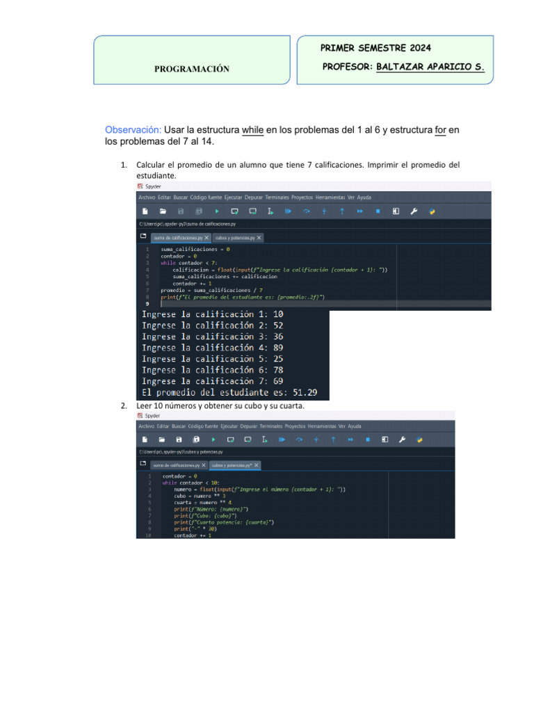 Problemas de Programación 2024 | PDF