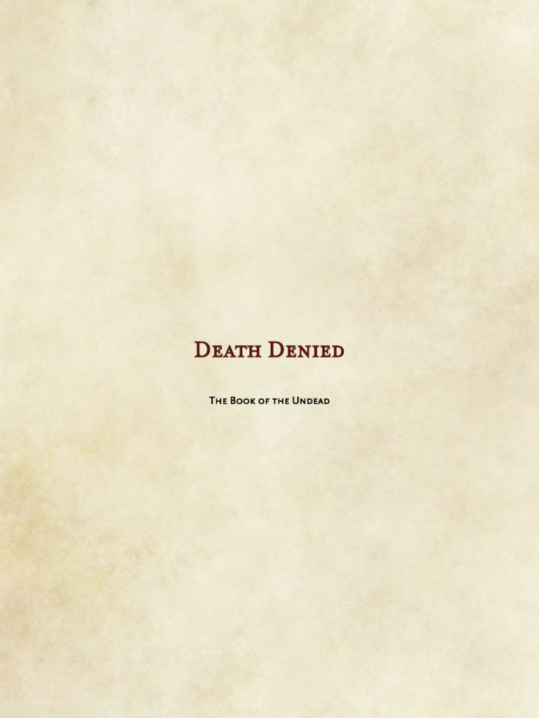 Death Denied SFW | PDF