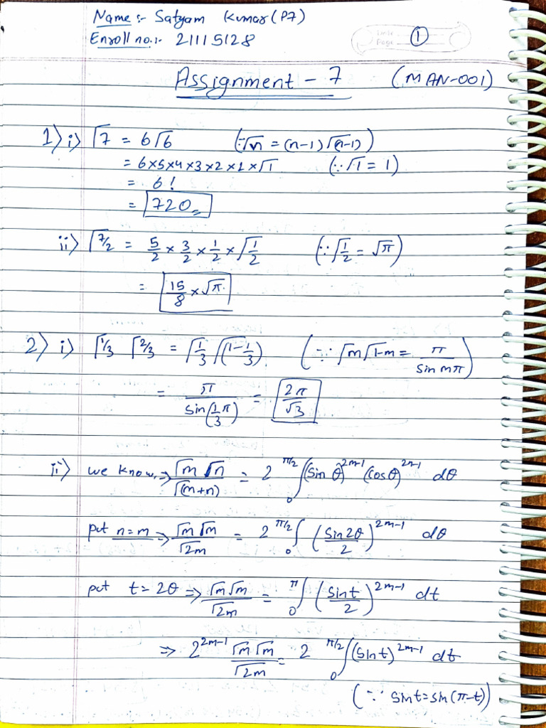 Assignment 7 - Satyam Kumar | PDF