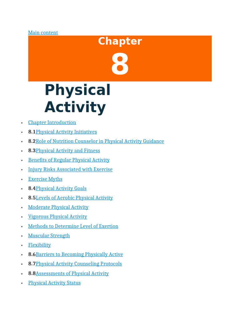 Physical Activity | PDF | Strength Training | Flexibility (Anatomy)