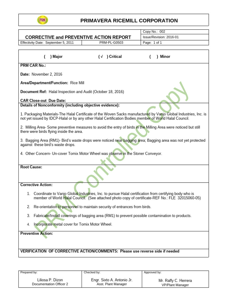 Halal Compliance Action Report | PDF | Law | Technology & Engineering