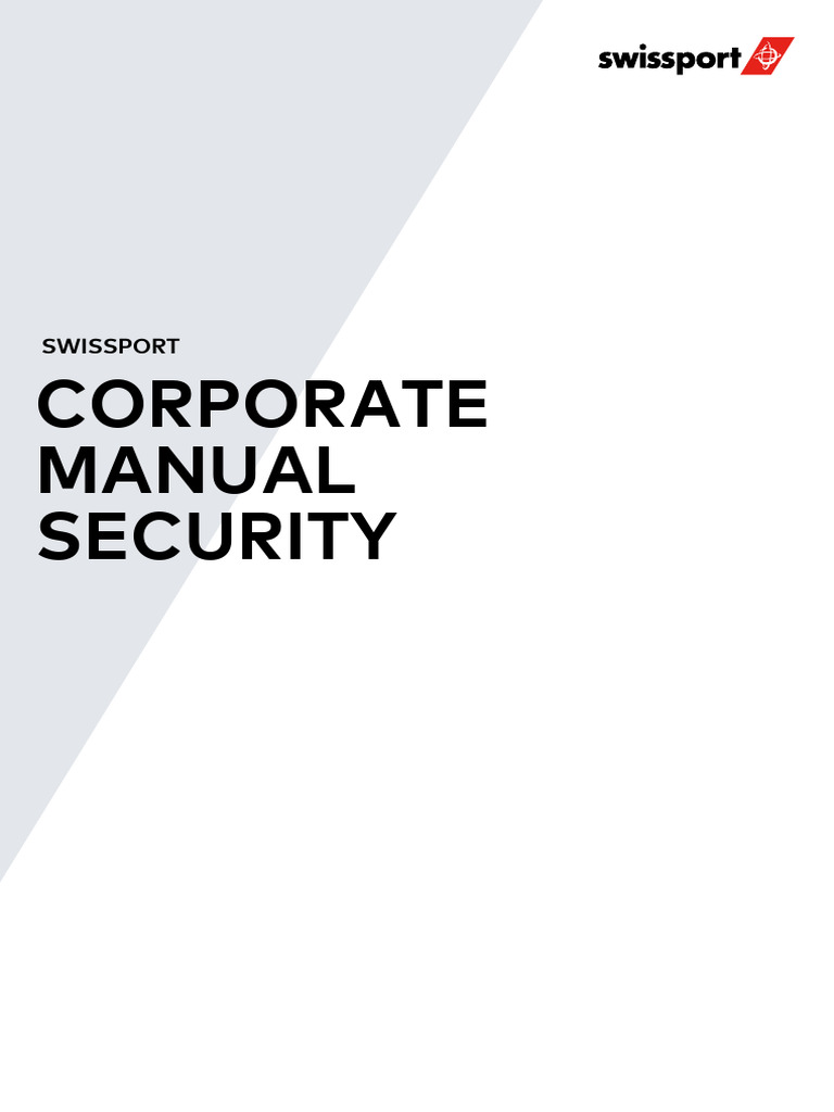 Corporate Security Manual | PDF | Background Check | Airport Security