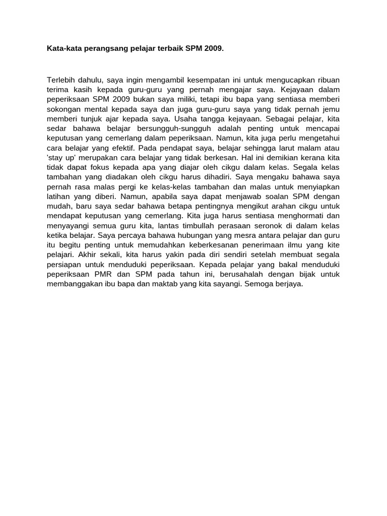 Kata-Kata Perangsang | PDF | Karier & Perkembangan