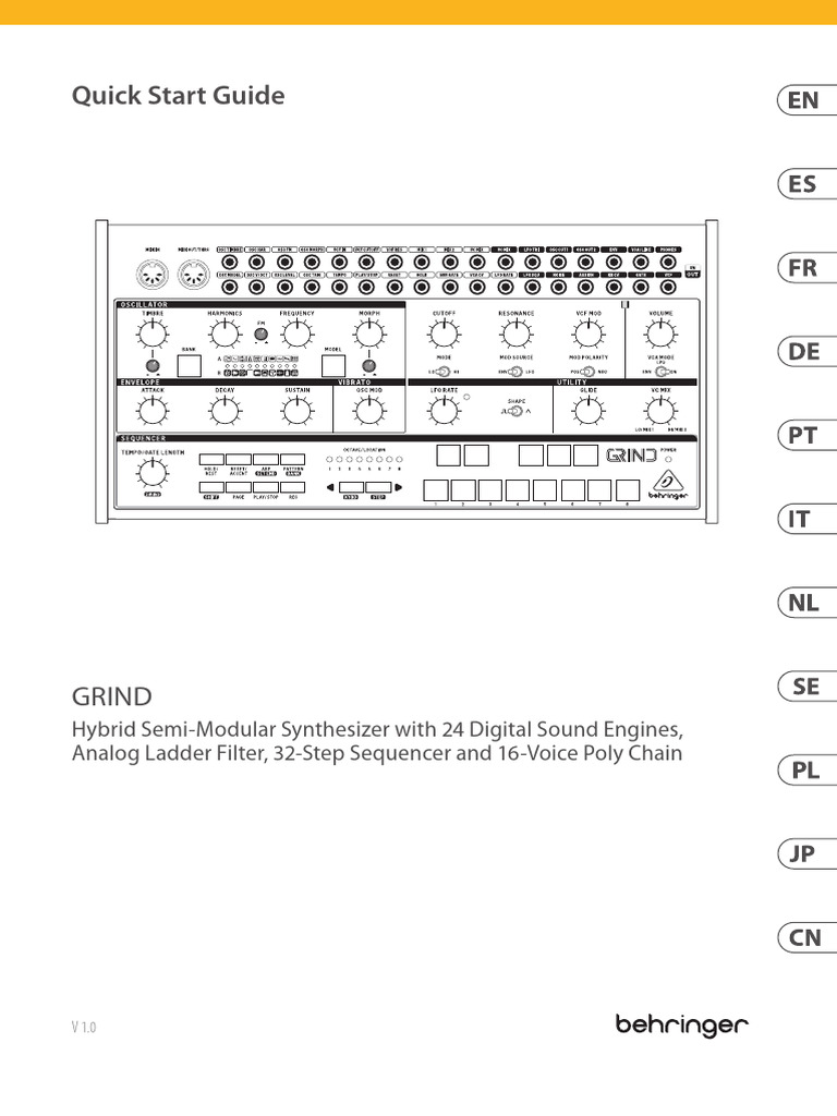 QSG Be 0718-Aci Grind WW Web | PDF | Electrónica | Equipo