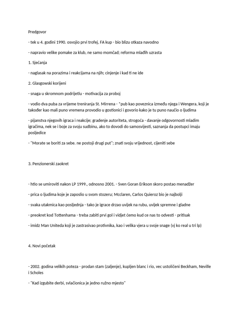 Alex Ferguson - Moja Autobiografija | PDF