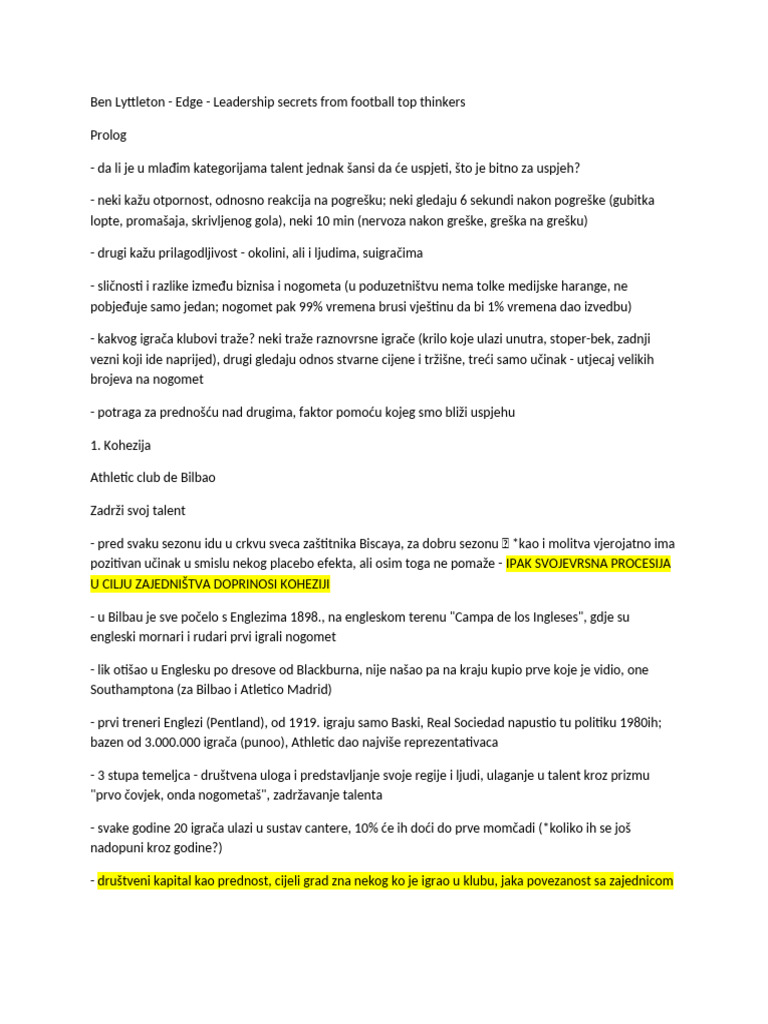 Ben Lyttleton - Edge | PDF