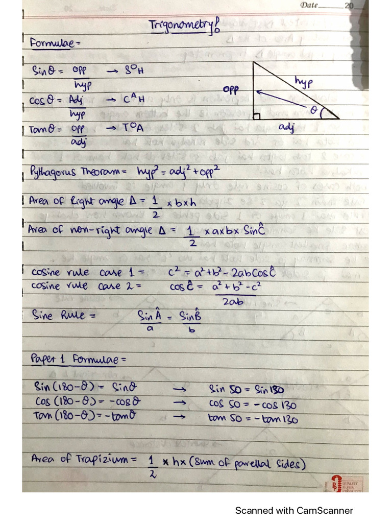Maths Formulae Complete | PDF