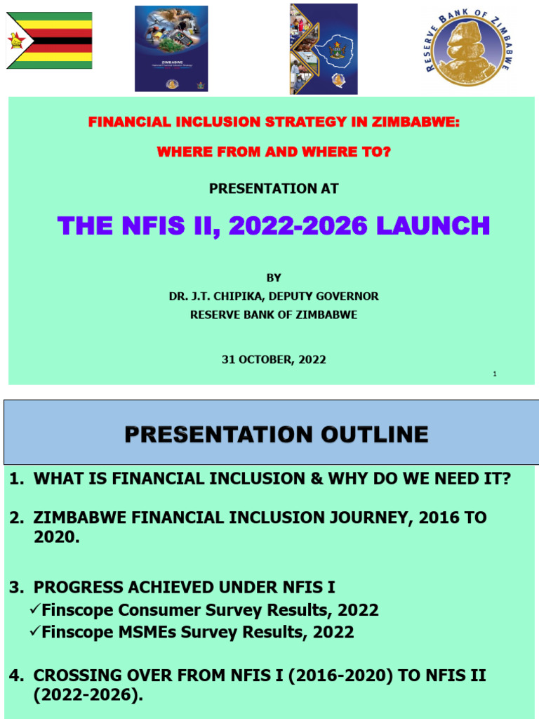 Nfis Ii Launch Presentation 311022 - DG Chipika | PDF | Financial ...