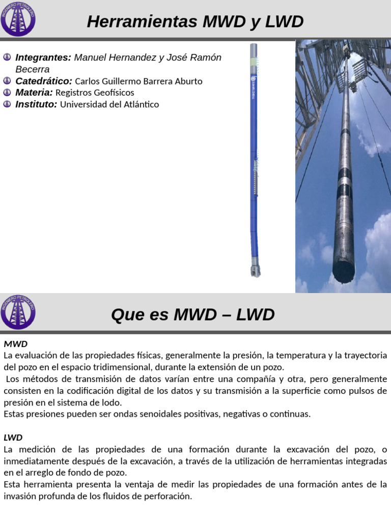 MWD LWD 170322223405 | PDF | Perforación | Sensor