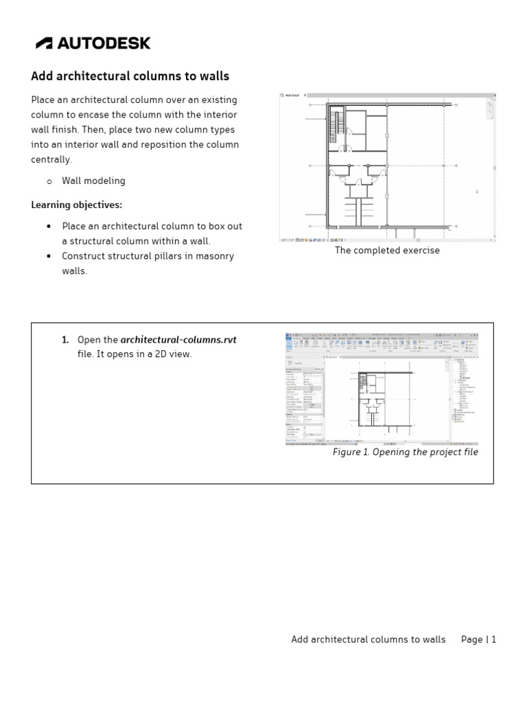 Adding Architectural Columns to Walls | PDF | Column | Wall