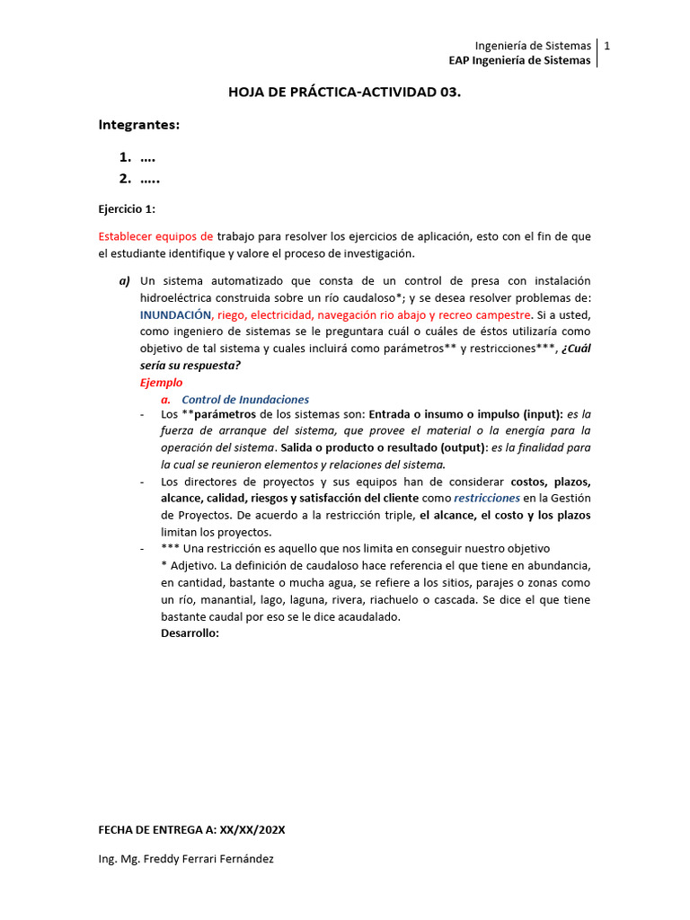 Hoja de Practica - 2024 - II | PDF | Tecnología