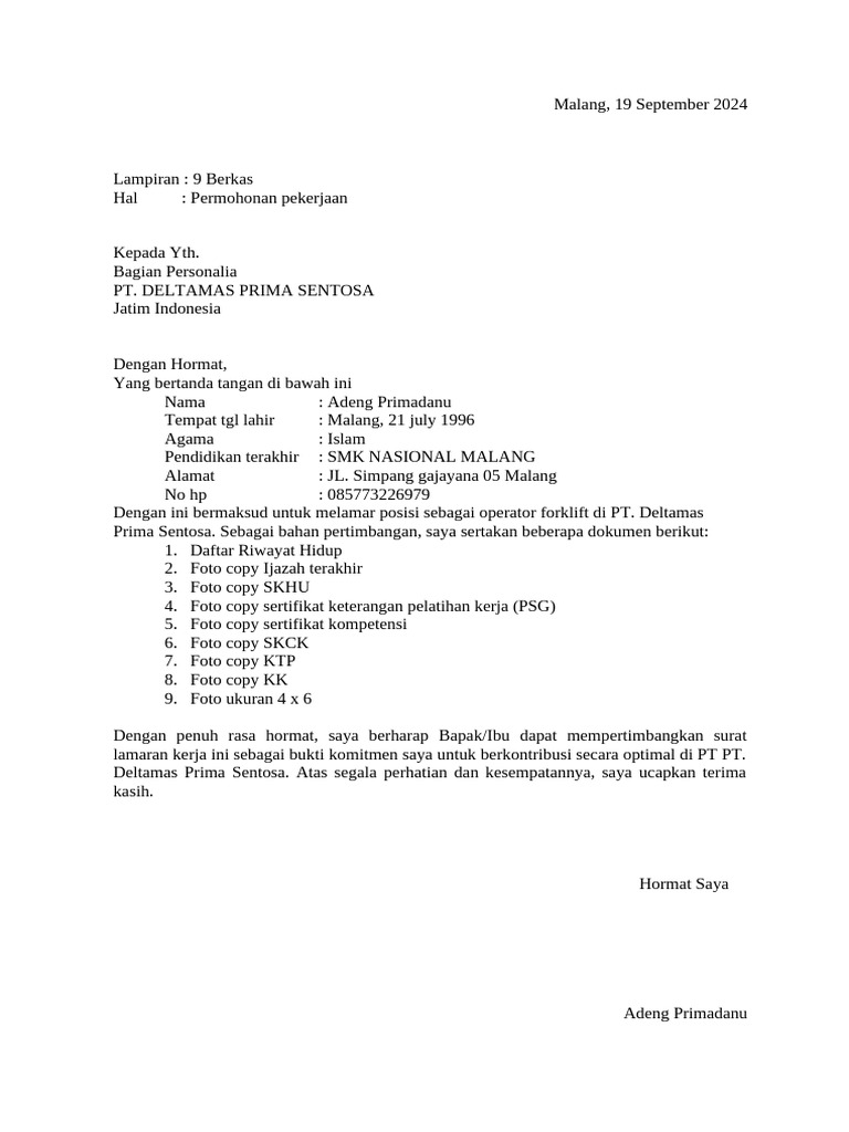 Pt. Deltamas Fix | PDF