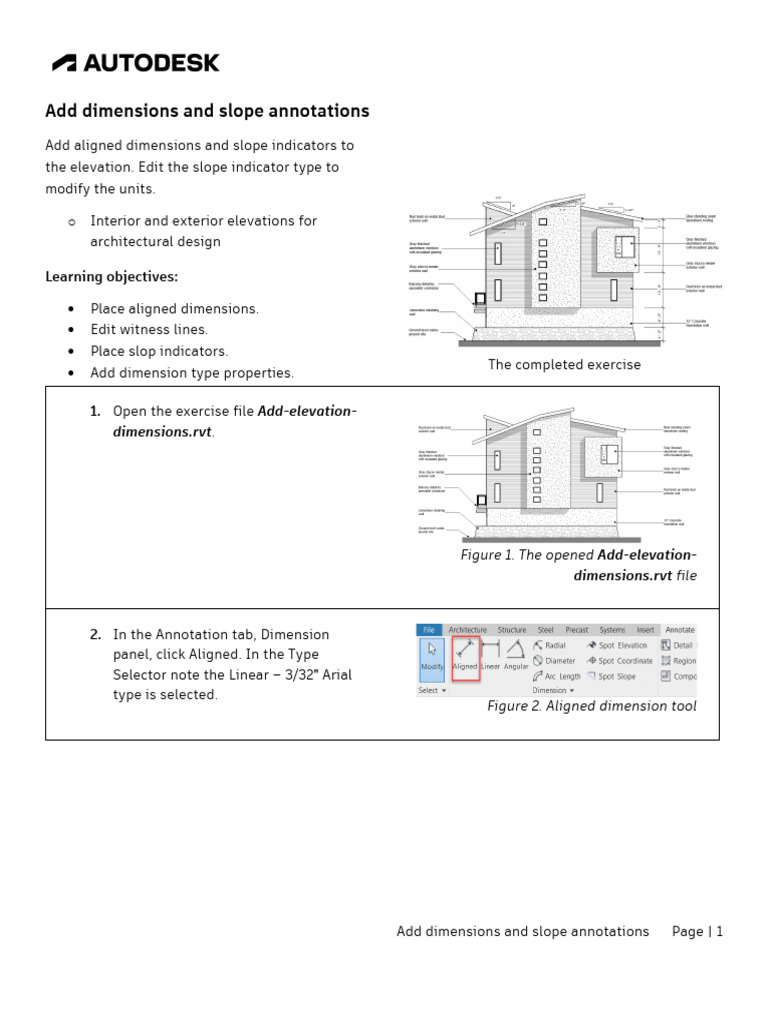 SBS - M2 03 Add Dimensions and Slope Annotations | PDF | Computers