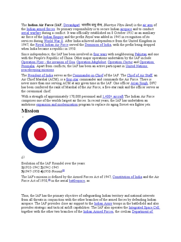 The Indian Air Force | PDF | Military Organization | Aviation