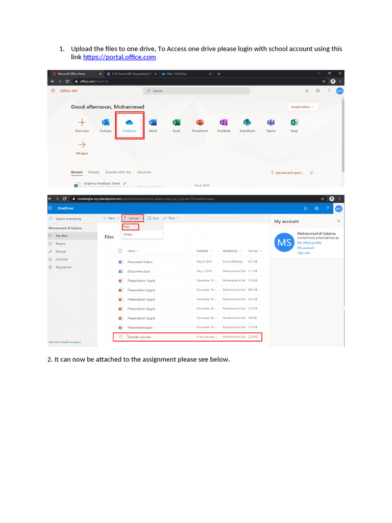 Uploading Media To Assignments | PDF | Computers
