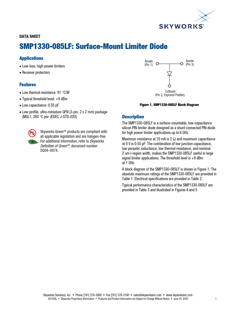 SMP1330 | PDF | Electrostatic Discharge | Diode